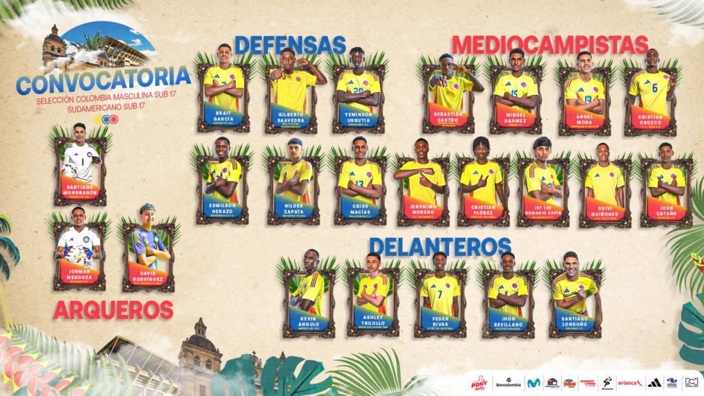 Convocatoria de la Selección Colombia Masculina Sub-17 para el CONMEBOL ...