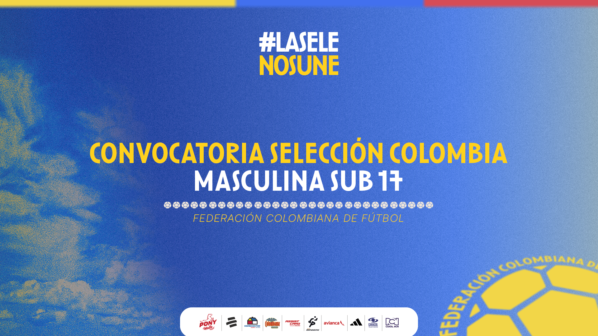 Convocatoria de la Selección Colombia Masculina Sub-17 para microciclo ...